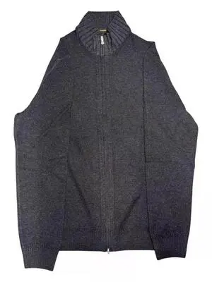 GRAN SASSO Zip-up Funnel-neck Sweater