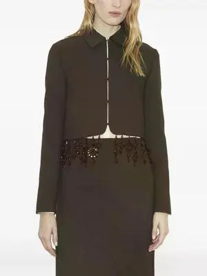 Tory Burch Beaded Crepe Jacket