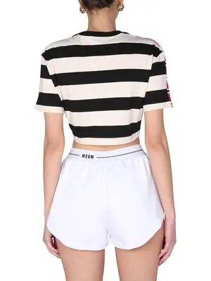 MSGM Cropped T-shirt - Red