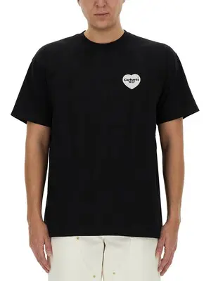 Carhartt Work In Progress T-shirt With Logo - Black