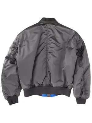 TOM FORD Silk Bomber Jacket - Grey