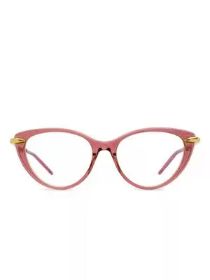 Pomellato Cat-eye Shape Glasses - Pink