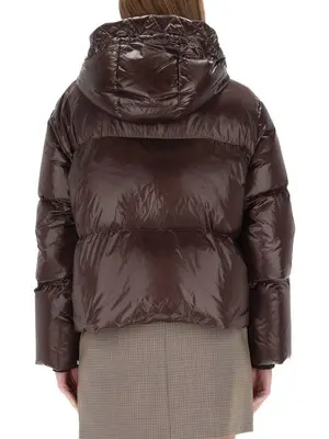 FAY Hooded Down Jacket - Brown