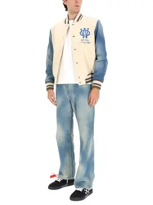 Off-White Gothic Wool Denim Jacket - Multicolour