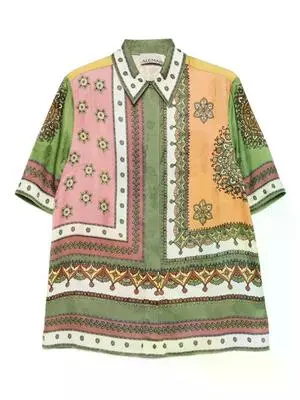 ALEMAIS Alémais Contina Floral-print Shirt - Green