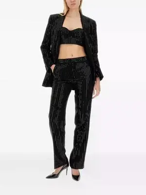 Michael Kors Chain-strap Striped Top