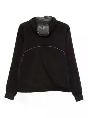AND WANDER Hooded Zip-up Jacket - Black