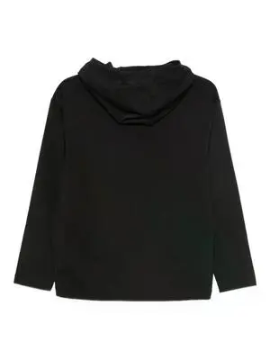AND WANDER Zip-pocket Hoodie - Black
