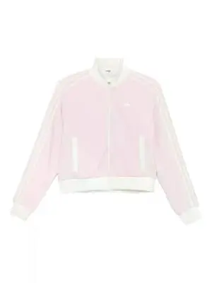 Adidas Velour Zipped Sweatshirt - Pink