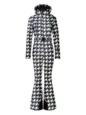 Perfect Moment Houndstooth Hooded Ski Suit