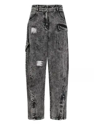 HUI MILANO Ripped Pocket Jeans