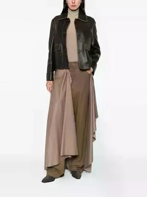 MARBELL Draped Panel Trousers