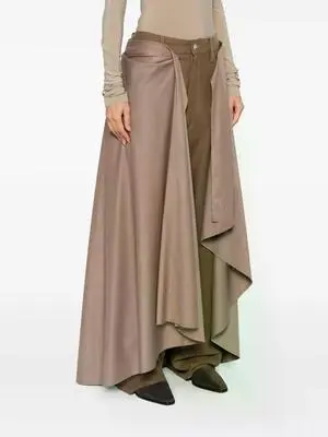 MARBELL Draped Panel Trousers