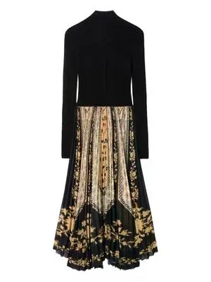 La DoubleJ Moondance Pleated Knit Maxi Dress - Black