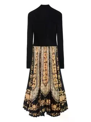 La DoubleJ Moondance Pleated Knit Maxi Dress - Black