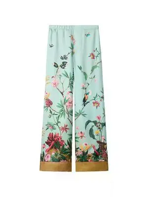 La DoubleJ Floral Palazzo Pants - Neutrals