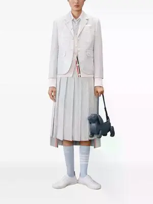Thom Browne V-neck Cardigan With Sleeve Detail