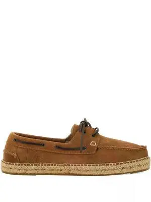 Manebi Contrast Stitching Loafers