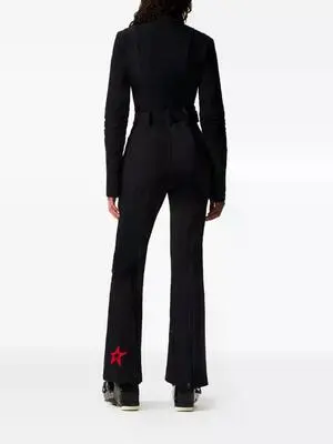Perfect Moment Belted Star-detail Ski Suit - Black