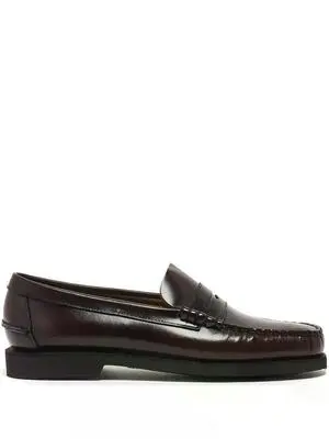SEBAGO Leather Penny Loafers - Brown