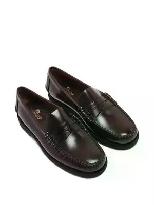 SEBAGO Leather Penny Loafers - Brown