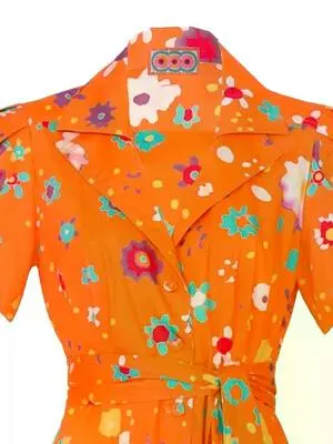 Lhd The Glades Floral Dress - Orange