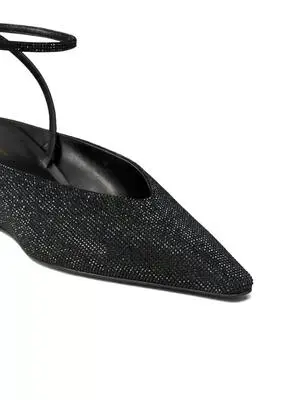 Tory Burch 50mm Pavé Wedge Pumps - Black