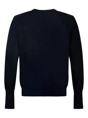 BALLANTYNE Diamond-pattern Crew-neck Sweater - Blue