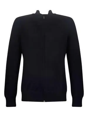 GRAN SASSO Zip-up Knitted Cardigan - Black