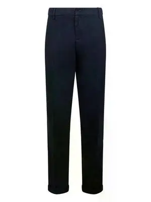 DONDUP Pressed-crease Rolled-hem Trousers