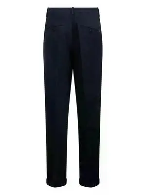 DONDUP Pressed-crease Rolled-hem Trousers