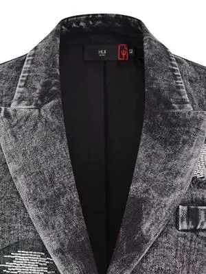 HUI MILANO Cotton Notched Lapels Jacket