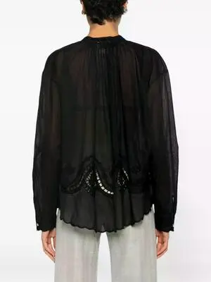 FORTE_FORTE Eyelet Embroidered Shirt