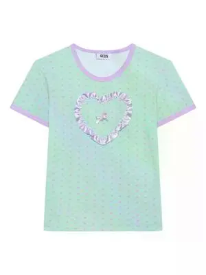 Gcds Polly Pocket Heart-print T-shirt
