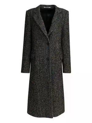Tagliatore Herringbone Button Coat