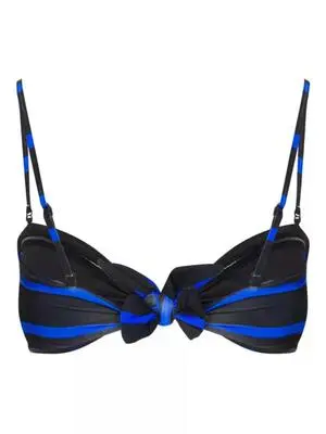 CALA DE LA CRUZ Lara Striped Bikini Top