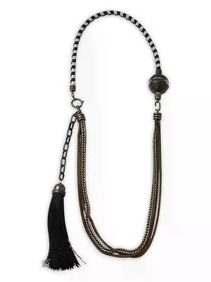 LANVIN Vita Long Necklace - Black