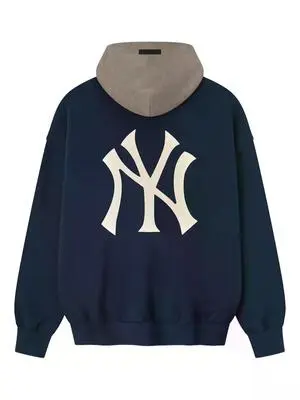 Fear Of God X Mlb Yankees Graphic Hoodie - Blue
