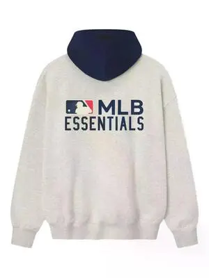 Fear Of God Mlb Logo Hoodie - Grey