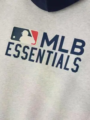 Fear Of God Mlb Logo Hoodie - Grey