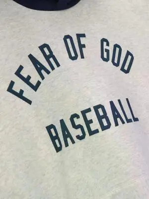 Fear Of God Mlb Logo Hoodie - Grey