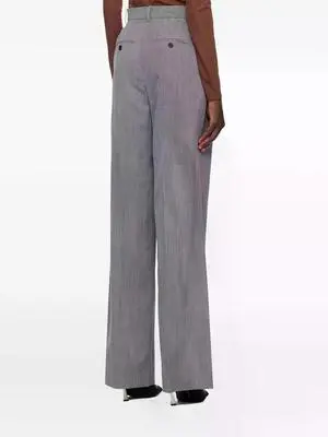 PUSHBUTTON Pinstriped Straight-leg Trousers
