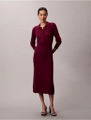 Calvin Klein Button Detailed Dresses