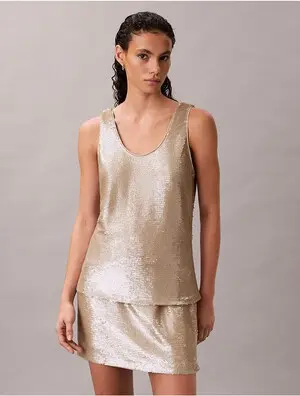 Calvin Klein Sequin Tank Top