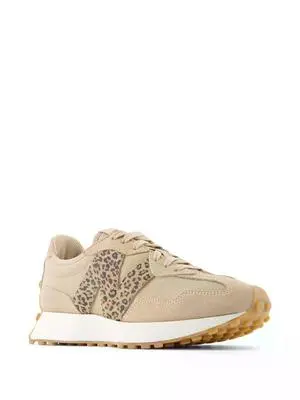 NEW BALANCE 327 Leopard-print Sneakers - Neutrals