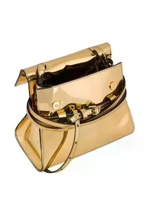 Moschino Small Tie Me Tote Bag - Gold