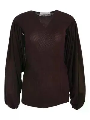 Philosophy Di Lorenzo Serafini Balloon-sleeve Blouse - Brown
