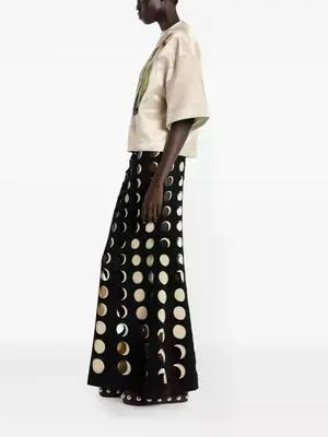 A.W.A.K.E. Mode Oyster-print Blouse