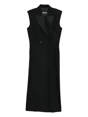 FRENKEN Tux Button Lapel Midi Dress
