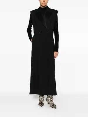 FRENKEN Tux Button Lapel Midi Dress